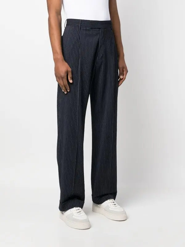 PT TORINO Pinstripe Straight-leg Trousers