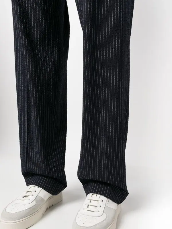 PT TORINO Pinstripe Straight-leg Trousers