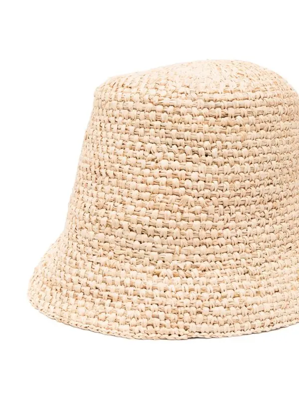Jacquemus Le Bob Ficiu Bucket Hat - Neutrals