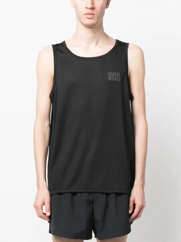 OVER OVER Logo-print Sports Vest Top