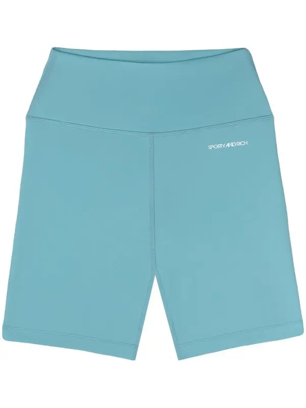 Sporty & Rich Logo-print Biker Shorts