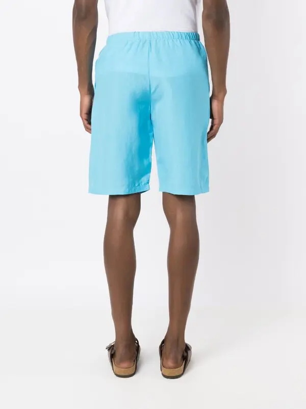 AMIR SLAMA Elasticated-waistband Linen Shorts