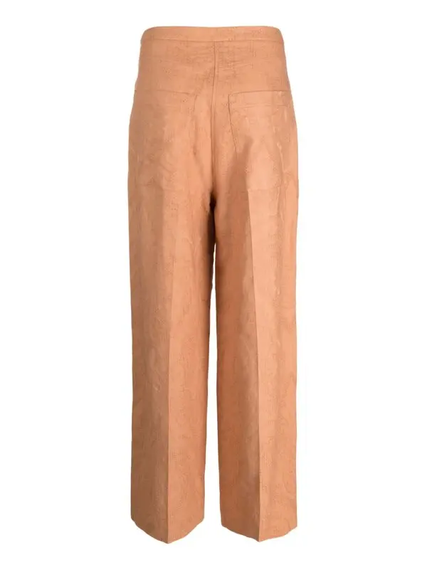 ALYSI Ajoure Wide-leg Trousers