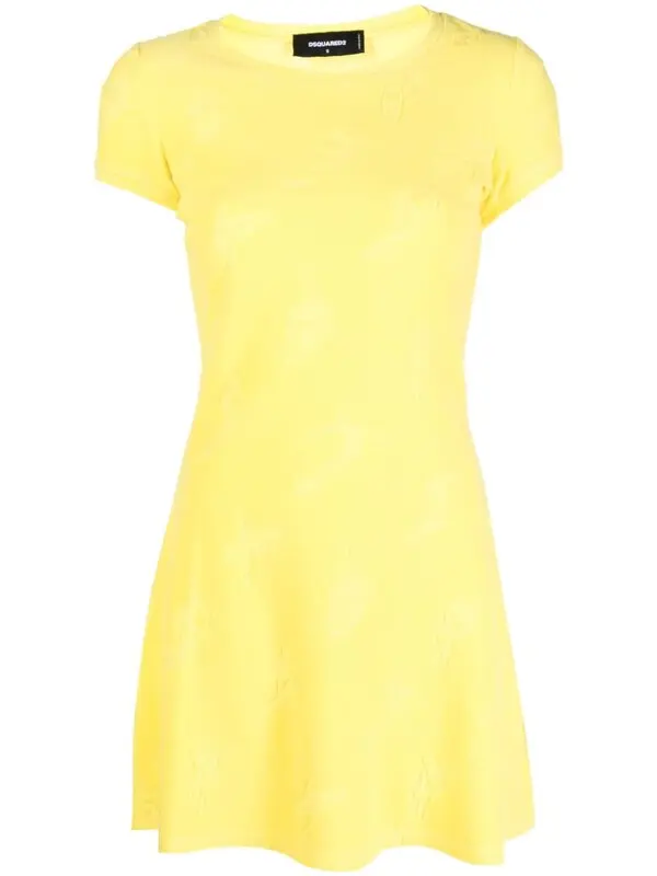 Dsquared2 Surfer-jacquard Skater Dress