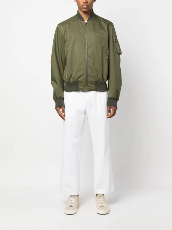 Kiton Zip-up Bomber Jacket - Green