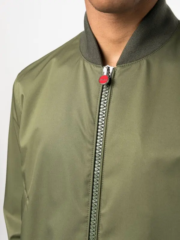 Kiton Zip-up Bomber Jacket - Green