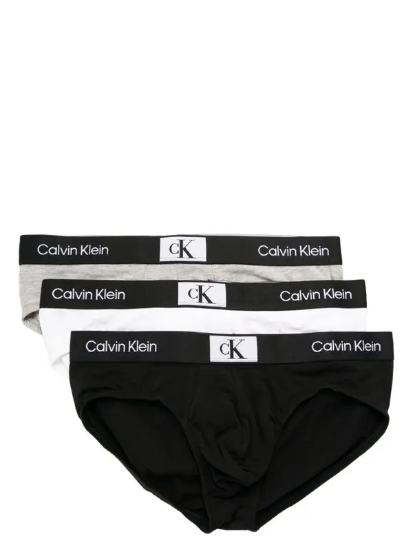 Calvin Klein 3-pack Logo-waistband Briefs - Multicolour