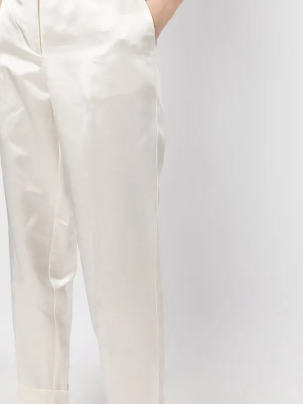 P.a.r.o.s.h Satin Finish Mid-rise Trousers