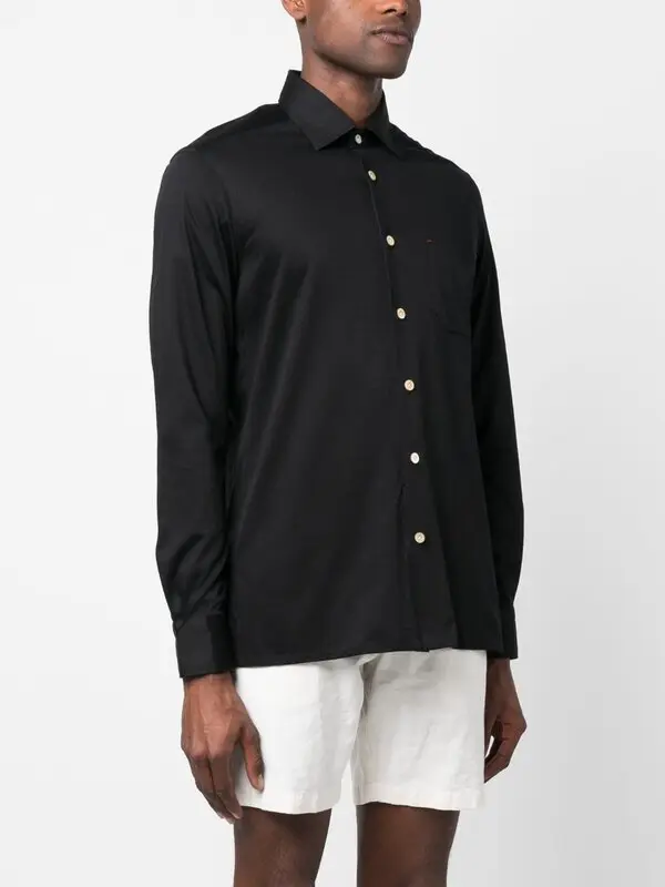 Kiton Long-sleeve Cotton Shirt