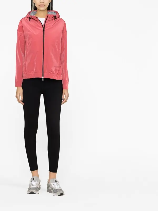 Herno Hooded Layered Shell Jacket - Pink