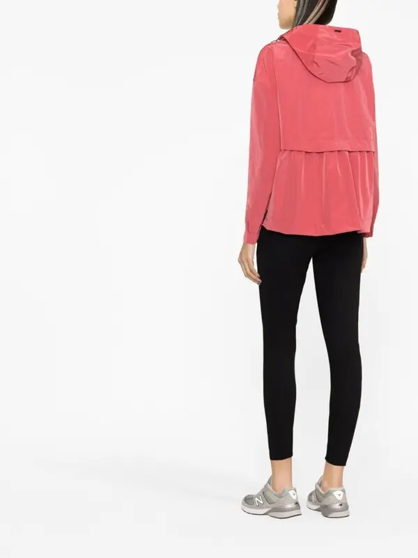 Herno Hooded Layered Shell Jacket - Pink
