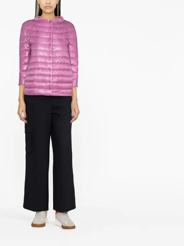 Herno Three Quarter-sleeve Quilted Jacket