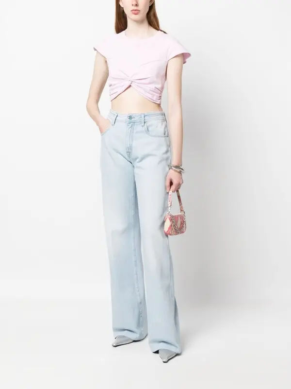 Jacob Cohen Light-wash Wide-leg Jeans