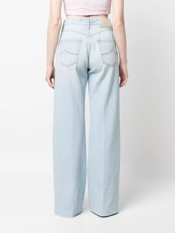 Jacob Cohen Light-wash Wide-leg Jeans