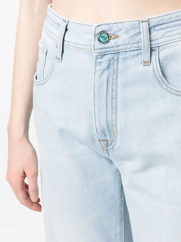 Jacob Cohen Light-wash Wide-leg Jeans