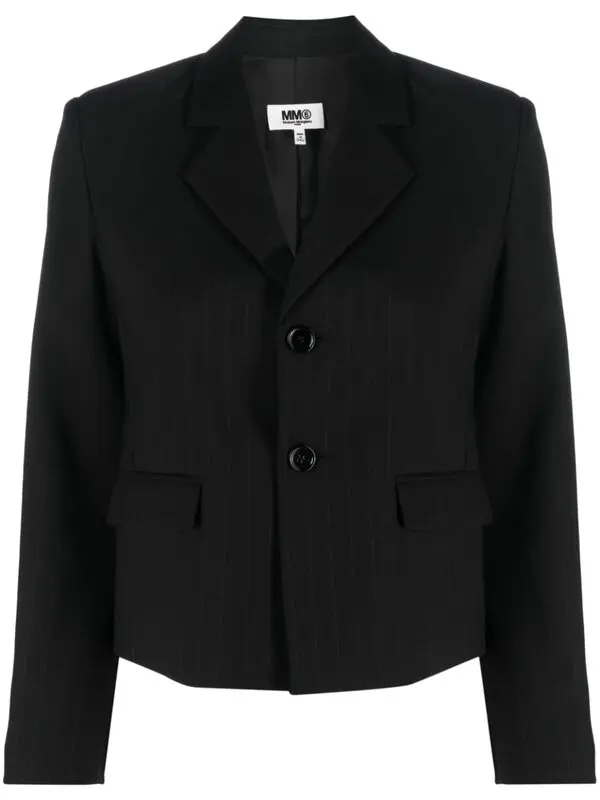 MAISON MARGIELA Striped Single-breasted Blazer