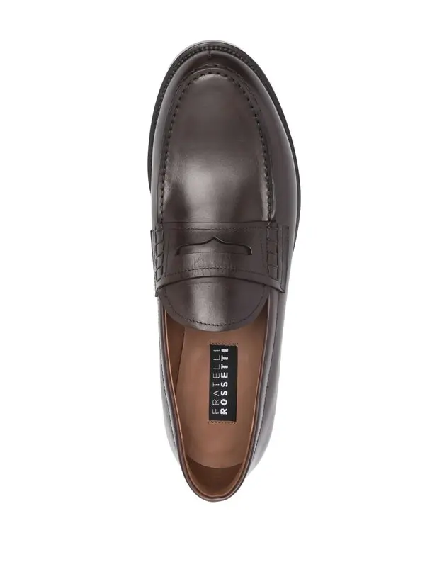 Fratelli Rossetti Classic Leather Loafers - Brown