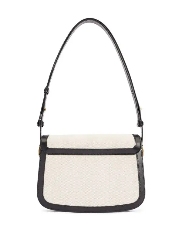 Ami Two-tone Shoulder Bag - Black