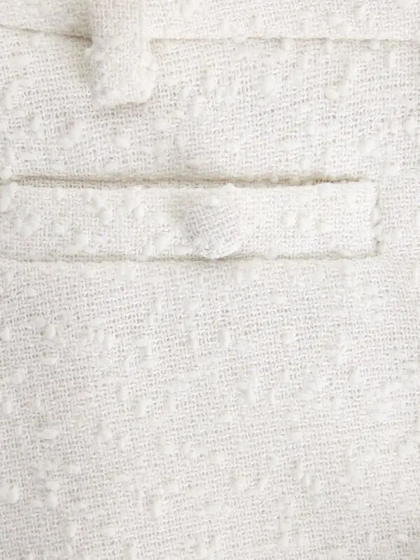 AMI Paris Tweed Tailored Shorts - White