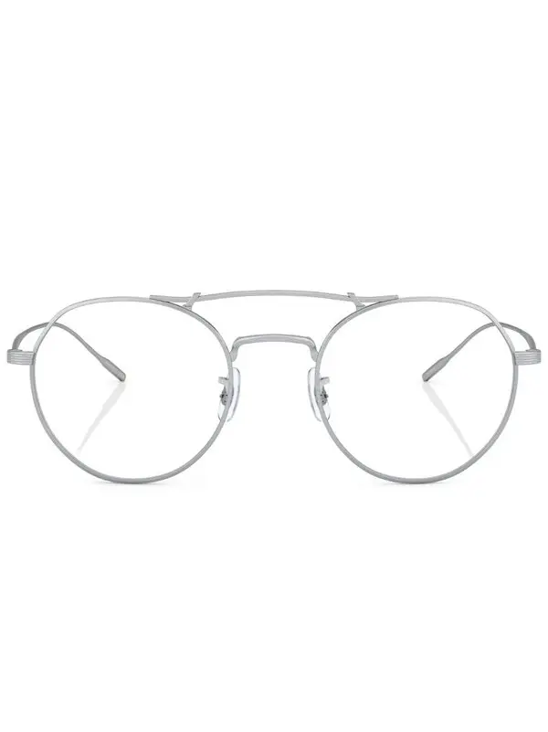 Oliver Spencer Reymont Round Frame Glasses - Silver