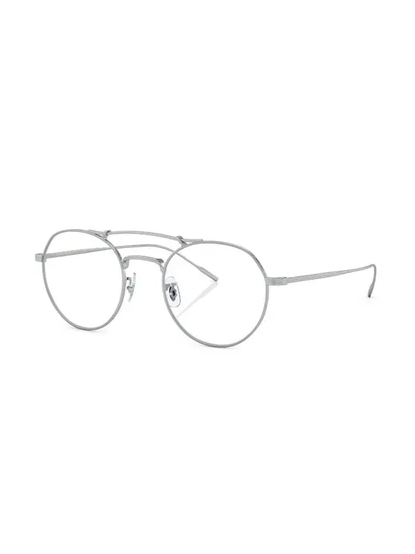 Oliver Spencer Reymont Round Frame Glasses - Silver