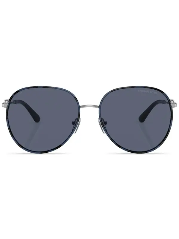 Michael Kors Empire Aviator Sunglasses - Silver
