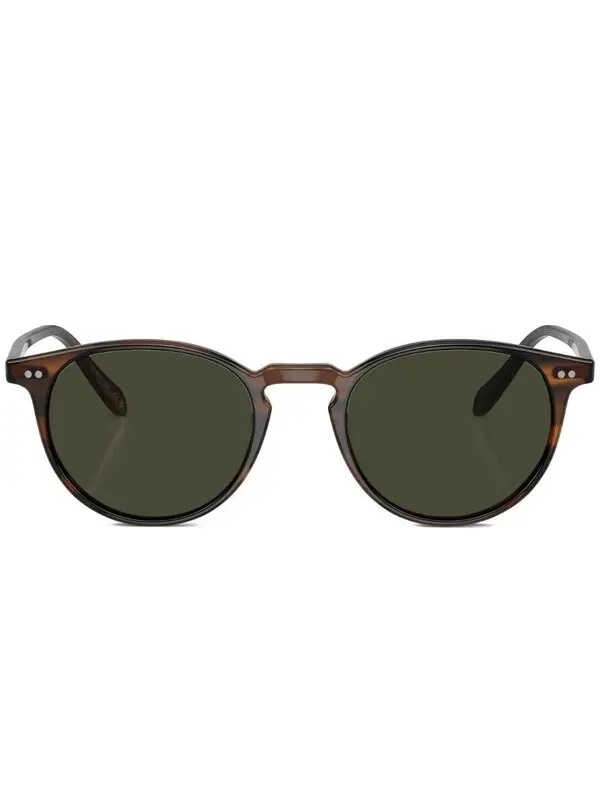 Oliver Spencer Riley Round-frame Sunglasses - Brown