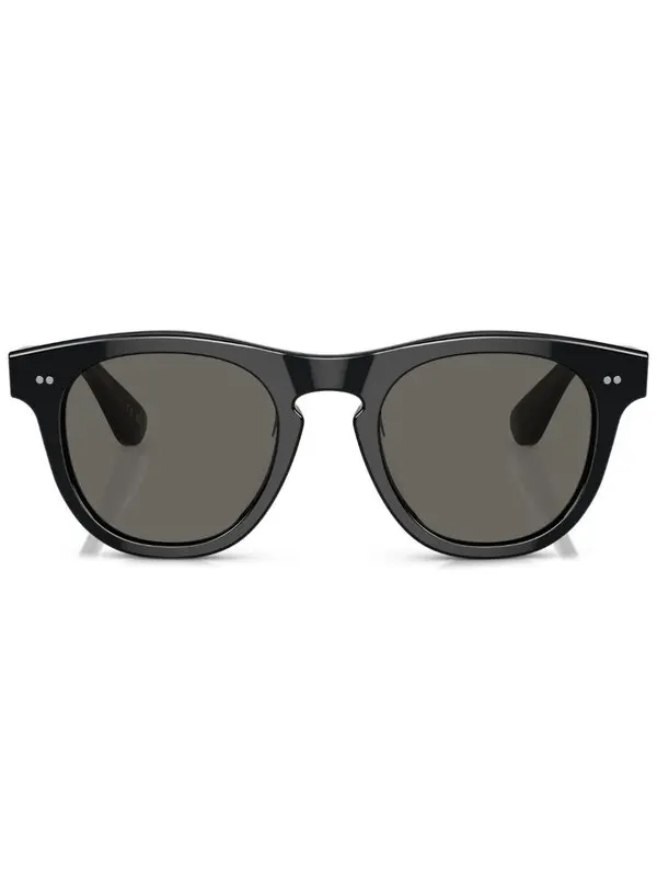 Oliver Spencer Rorke Square Sunglasses - Black