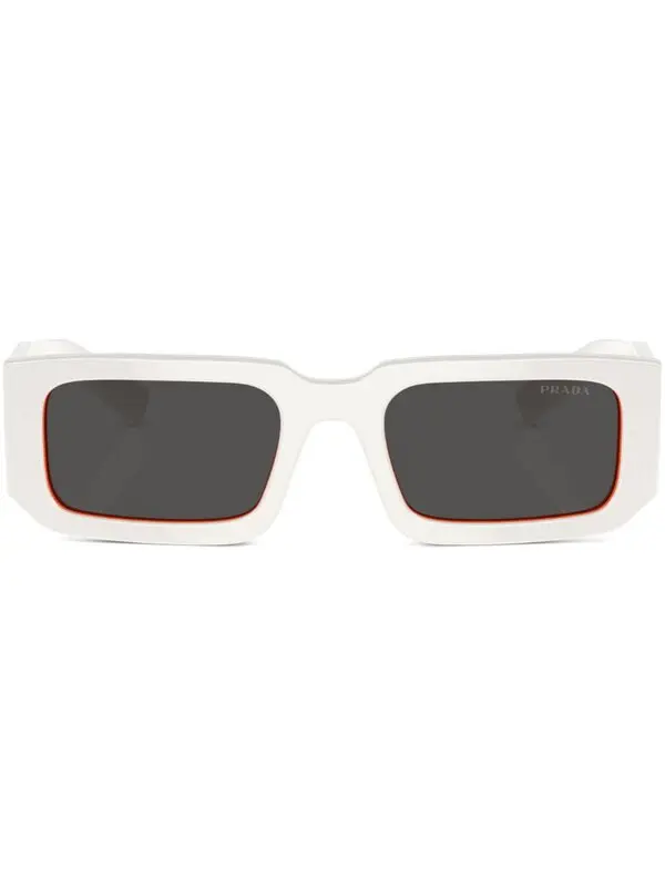 Prada Rectangular Sunglasses - White