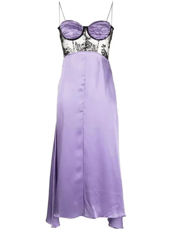 open lace back dress Elegant Silk Slip Dress