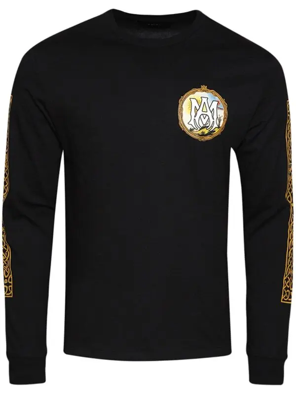 Amiri Alchemy Frame Long-sleeve T-shirt - Black