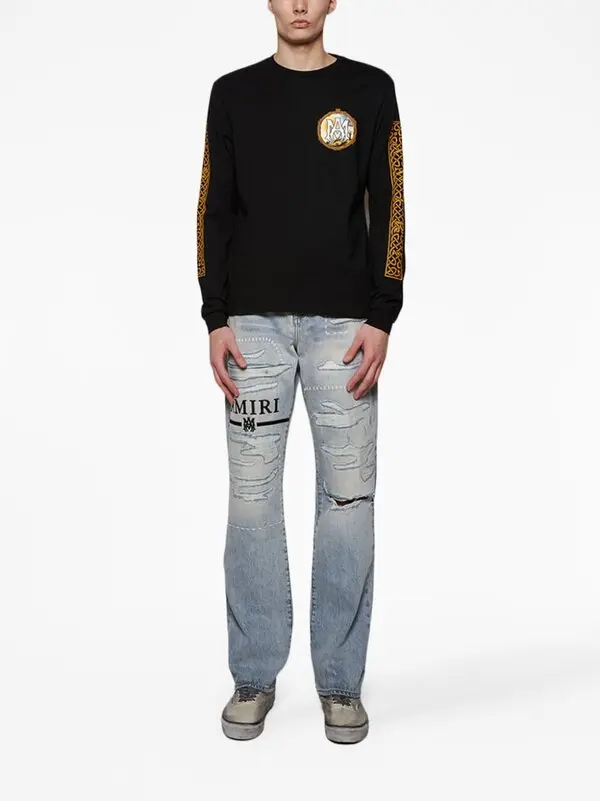 Amiri Alchemy Frame Long-sleeve T-shirt - Black