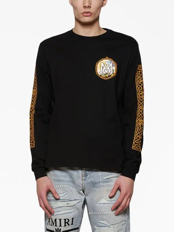 Amiri Alchemy Frame Long-sleeve T-shirt - Black