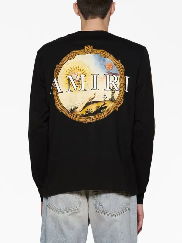 Amiri Alchemy Frame Long-sleeve T-shirt - Black