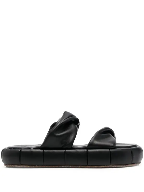 THEMOIRE Air Platform Sandals - Black