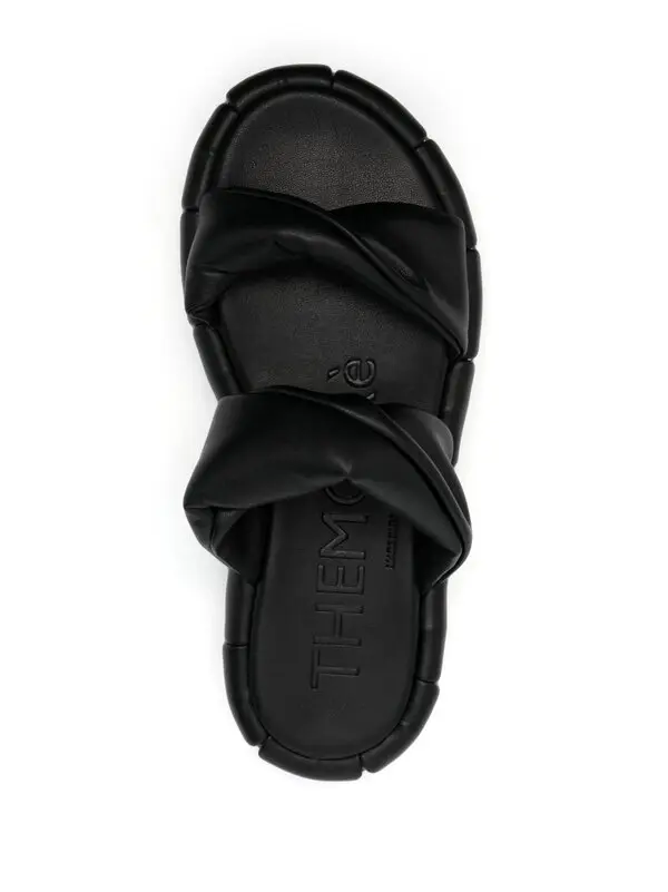 THEMOIRE Air Platform Sandals - Black