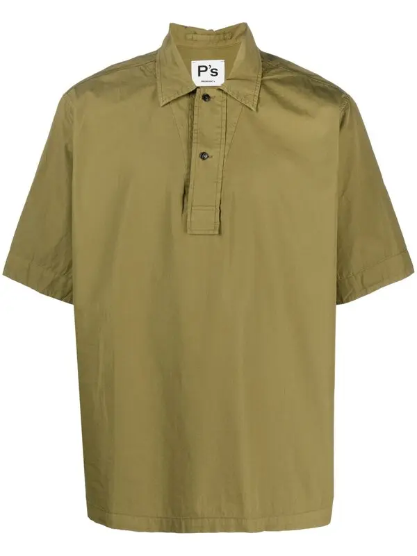 PRESIDENT’S Short-sleeve Cotton Shirt