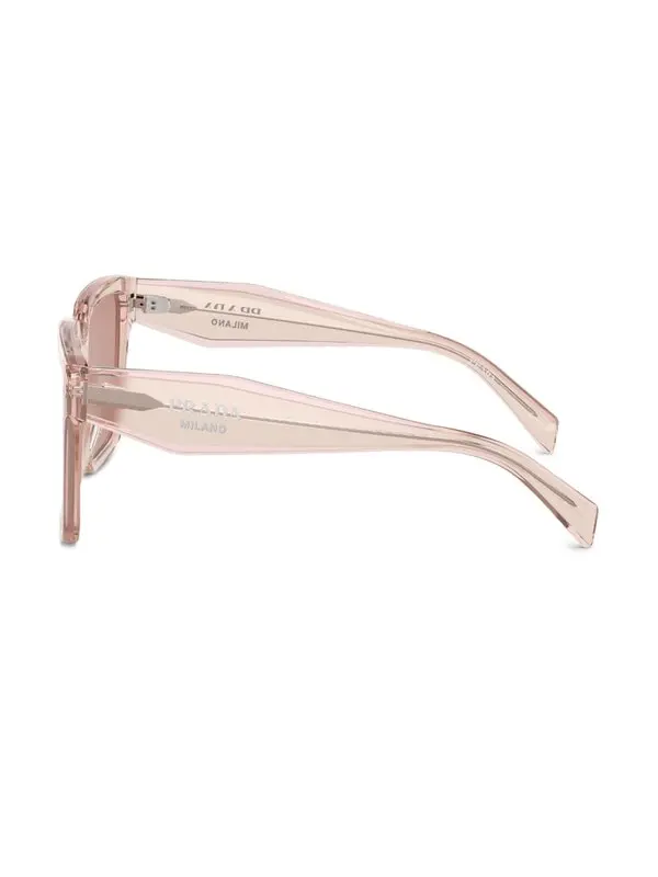 Prada Tonal Oversized-Frame Sunglasses - Pink | Editorialist