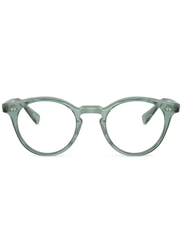 Oliver Spencer Round-frame Glasses - Green