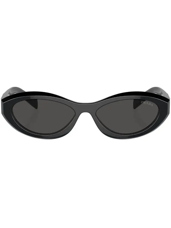 Prada Oval-frame Sunglasses - Black