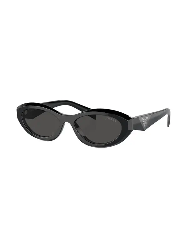 Prada Oval-frame Sunglasses - Black