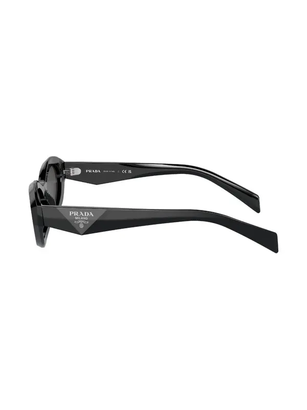 Prada Oval-frame Sunglasses - Black
