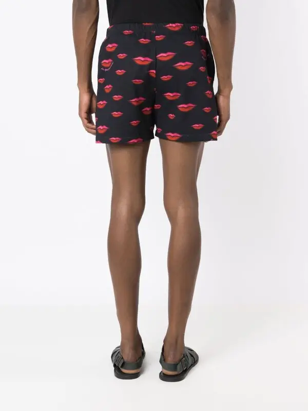 AMIR SLAMA Lips Pattern Shorts