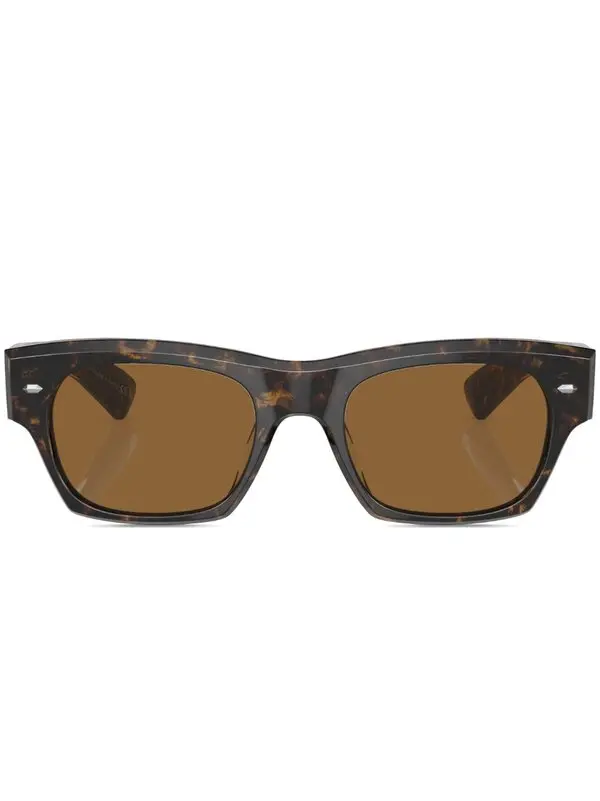 Oliver Spencer Kasdan Square-frame Sunglasses - Green