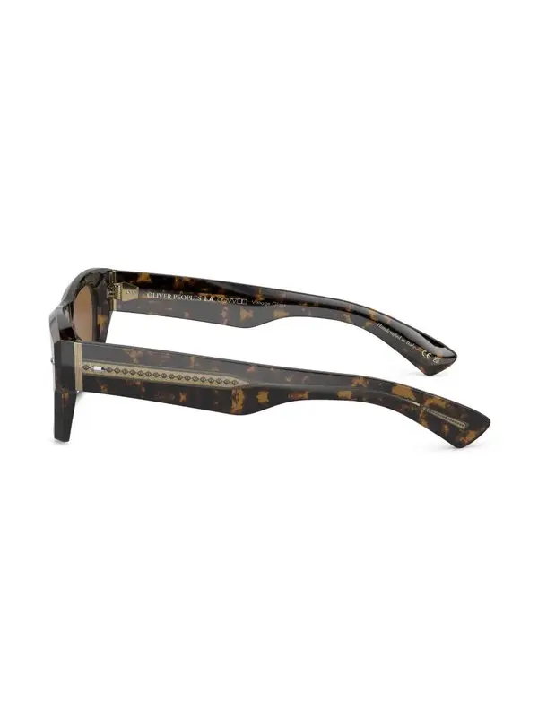Oliver Spencer Kasdan Square-frame Sunglasses - Green