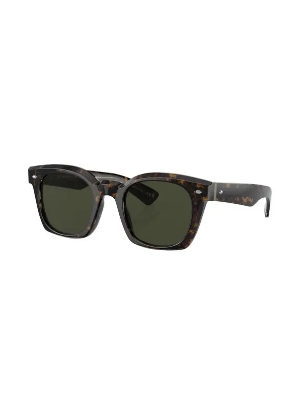 Oliver Spencer Merceaux Square Sunglasses - Green