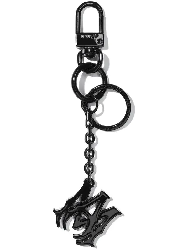 Amiri Logo Plaque Keychain