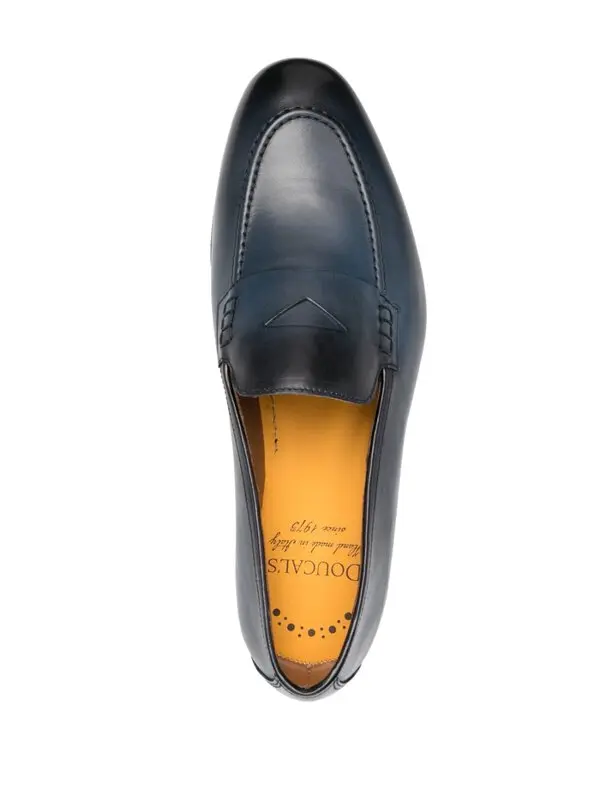 DOUCAL'S Flat Leather Loafers - Blue
