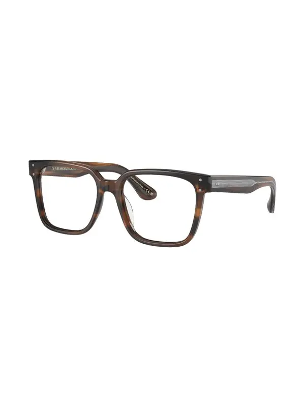 Oliver Spencer Square-frame Eyeglasses - Brown