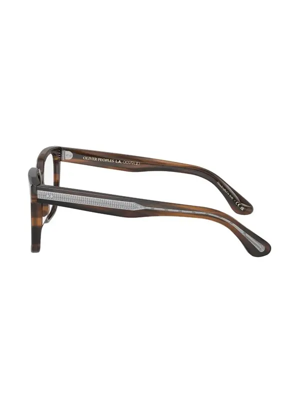 Oliver Spencer Square-frame Eyeglasses - Brown